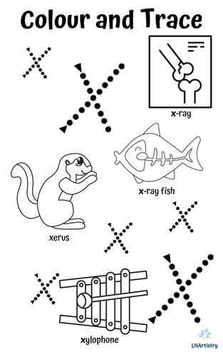 Phonics Worksheet - Sound x | Teaching Resources