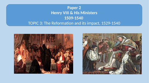 EDEXCEL GCSE HISTORY. HENRY AND HIS MINISTERS LESSON 11 | Teaching ...