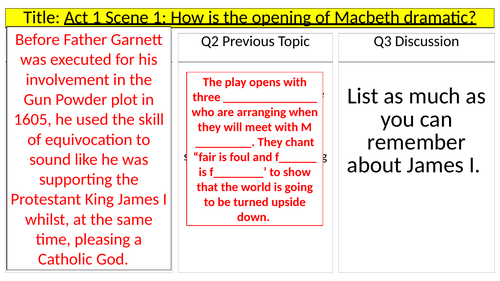 Macbeth Scheme of Work | Teaching Resources