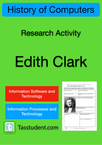 Edith Clark Biography Research Activity | Teaching Resources