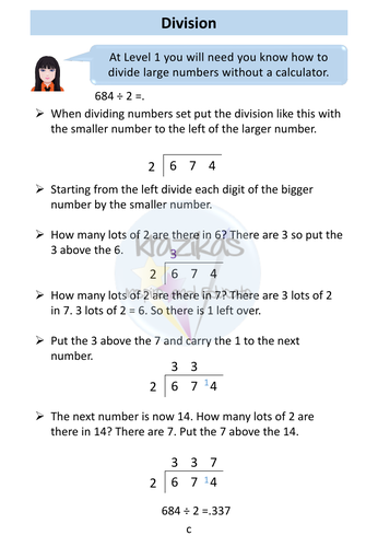 Level 1 Functional Skills Maths - Division | Teaching Resources
