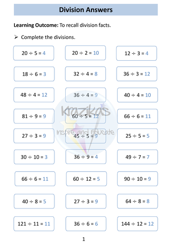 Level 1 Functional Skills Maths - Division | Teaching Resources