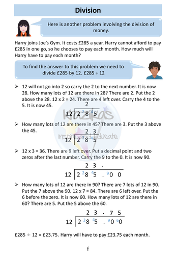 Level 1 Functional Skills Maths - Division | Teaching Resources