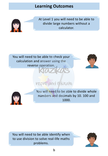 Level 1 Functional Skills Maths - Division | Teaching Resources