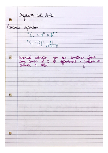 Edexcel A level Pure Maths Written Notes | Teaching Resources