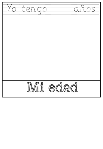 Spanish - All About Me flipbook - Back to school - Activity - Español ...