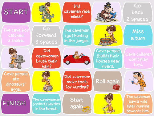 Past Simple Tense ESL board games | Teaching Resources