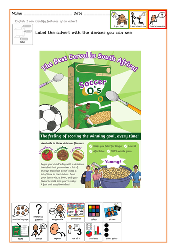 Advertising devices Unit for SEN | Teaching Resources