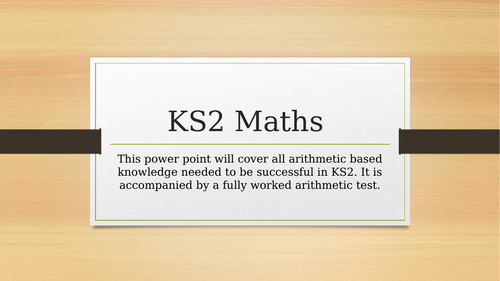 KS2 Parent Arithmetic Guide | Teaching Resources
