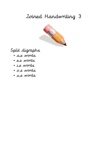 Cursive and non cursive handwriting booklets | Teaching Resources