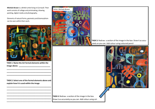 Art Cover work sheets BUNDLE (Cell Project) | Teaching Resources