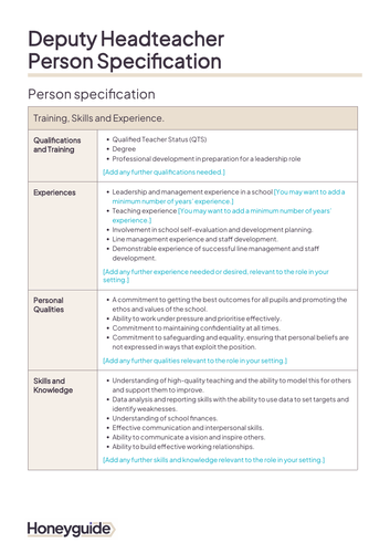 Assistant / Deputy Headteacher Interview Pack | Teaching Resources