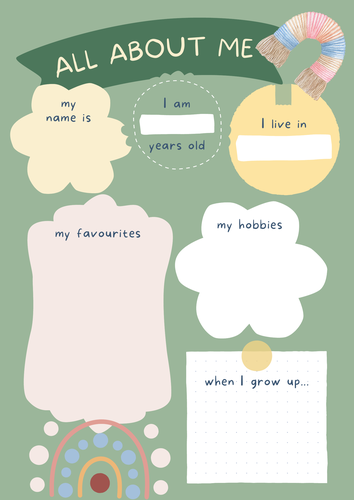 All about me | Teaching Resources