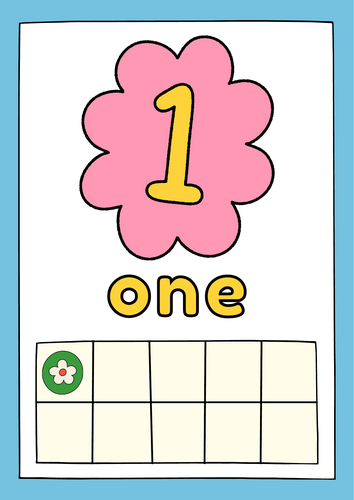 10 frames with flowers | Teaching Resources