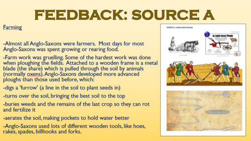 Anglo-Saxons Daily Life - Double Lesson! | Teaching Resources