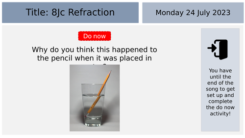Refraction of light - KS3 Physics | Teaching Resources