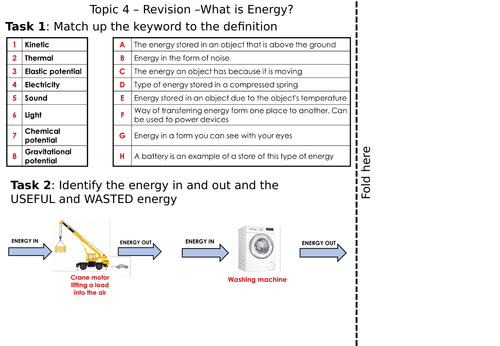 KS3 - Science - Energy, Energy transfers, Energy efficiency | Teaching ...