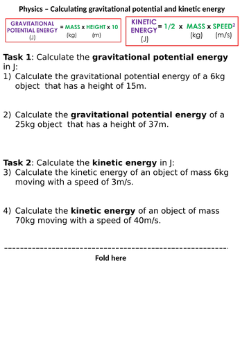 KS3 - Science - Energy, Energy transfers, Energy efficiency | Teaching ...