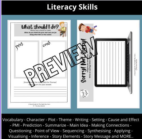 THE NIGHT BUS HERO by Onjali Q. Rauf NOVEL STUDY and Reading ...