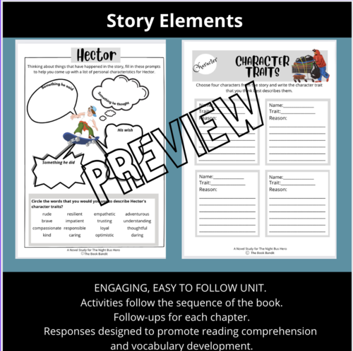 THE NIGHT BUS HERO by Onjali Q. Rauf NOVEL STUDY and Reading ...