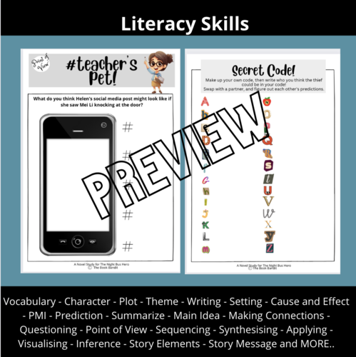 THE NIGHT BUS HERO by Onjali Q. Rauf NOVEL STUDY and Reading ...