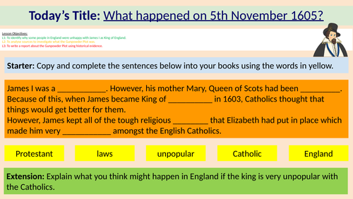 2. The Gunpowder Plot | Teaching Resources