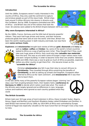 5. What was the ‘Scramble for Africa’? | Teaching Resources