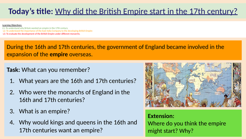 British Empire SOW for KS3, lessons + homework | Teaching Resources