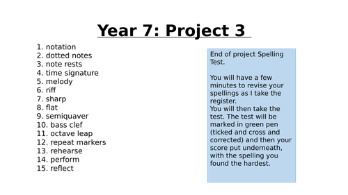 Mini Melody Project - The Piano | Teaching Resources