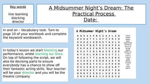 A Midsummer Night's Dream | Teaching Resources