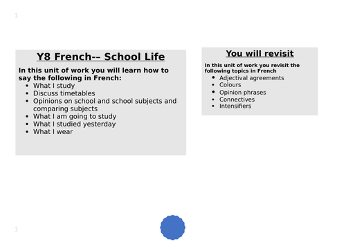 My School / Mon College - Sentence Builder - French - KS3 | Teaching ...