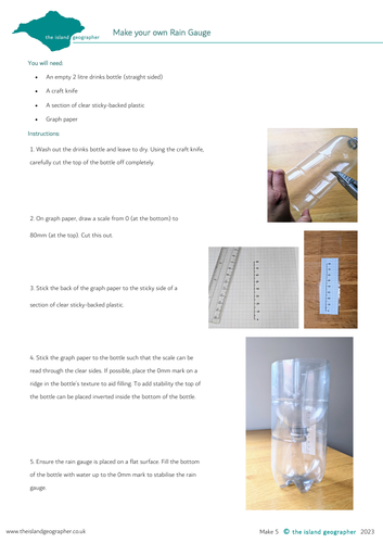 Make your own rain gauge | Teaching Resources