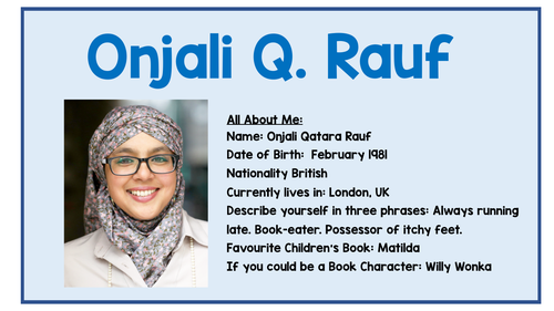 Author of the Month | Teaching Resources