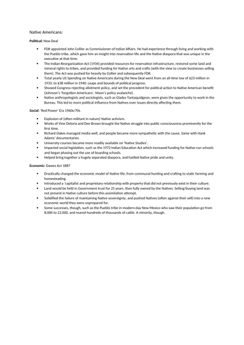 OCR A Level History Civil Rights Revision Notes | Teaching Resources