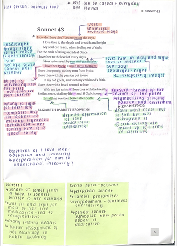 GCSE english literature eduqas poetry notes with context | Teaching ...