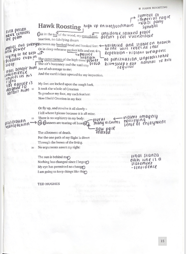 GCSE english literature eduqas poetry notes with context | Teaching ...