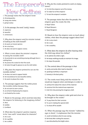 Emperor's New Clothes | Teaching Resources