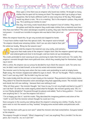 Emperor's New Clothes | Teaching Resources