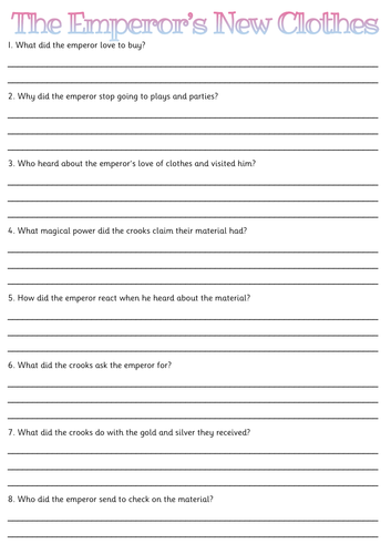 Emperor's New Clothes | Teaching Resources