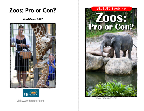 For/Against Zoos Guided Reading Resource | Teaching Resources