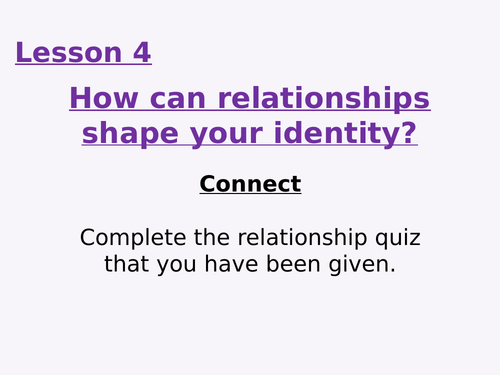 Love & Relationships KS3 SOW | Teaching Resources