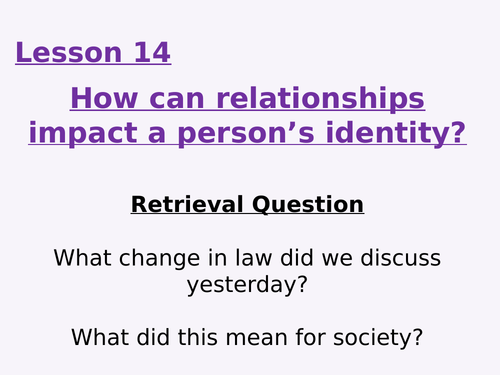 Love & Relationships KS3 SOW | Teaching Resources