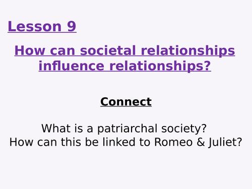 Love & Relationships KS3 SOW | Teaching Resources