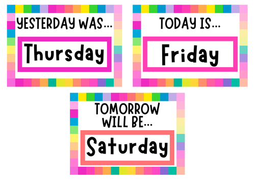 Days of the week posters | Teaching Resources
