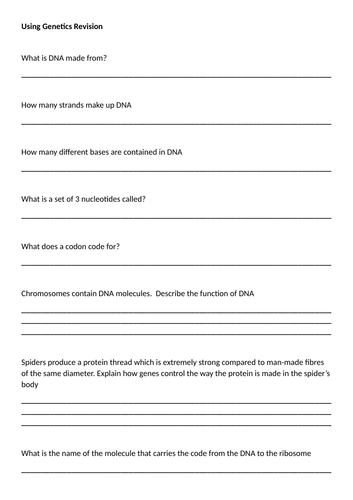 Improving Exam Technique: Using Genetics Questions - KS4 AQA Biology ...