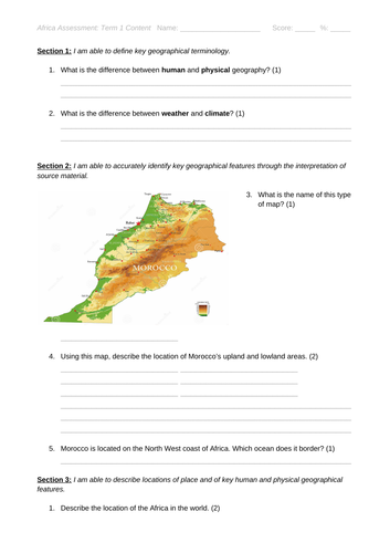 Africa KS3 Geography Unit (12 Lessons) | Teaching Resources