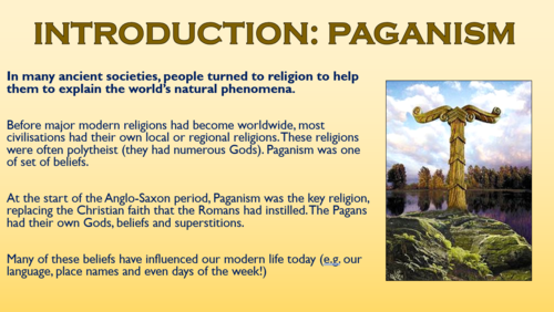 Anglo-Saxons Religion and Beliefs - Double Lesson! | Teaching Resources