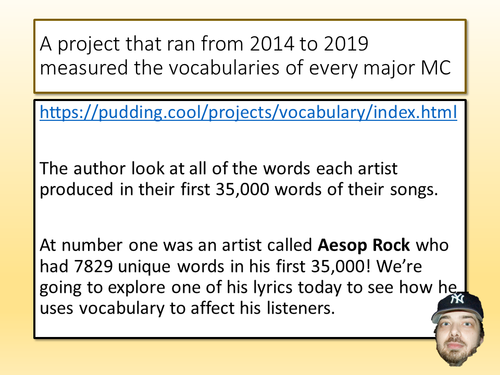 Hip Hop English Vocabulary | Teaching Resources