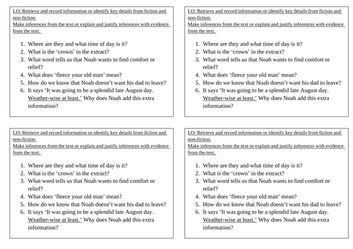 Retrieval and Inference - short reading session KS2 | Teaching Resources