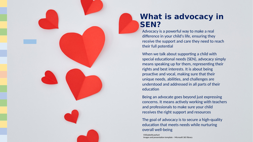 Poster: what is advocacy in SEN | Teaching Resources